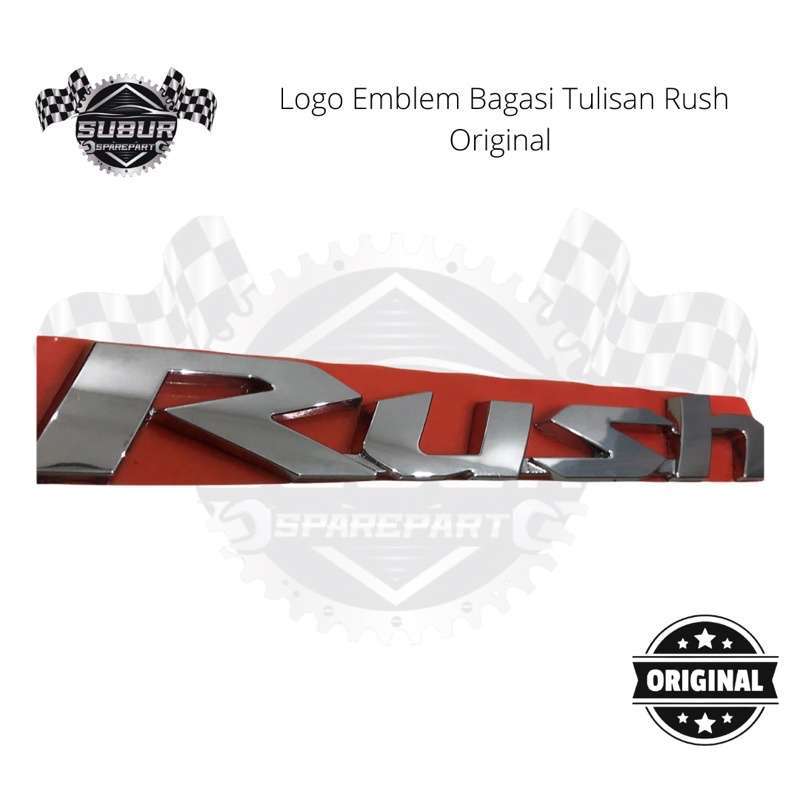 Jual Logo Emblem Tulisan Rush Original di Seller Subur Sparepart ...