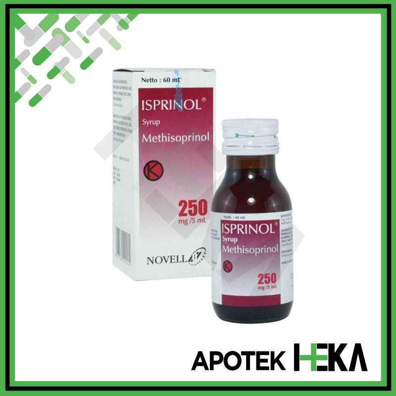 Jual Isprinol Sirup 1 Botol 60 ml - Methisoprinol di Seller Apotek Heka ...