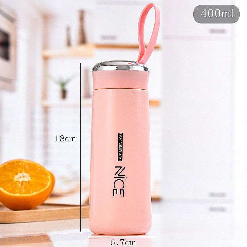 Promo Botol Minum Kaca Nice 400ml Tumbler Termos Air Glass Bottle ...