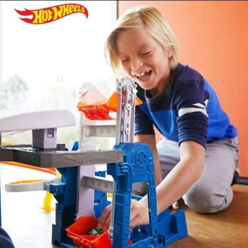 Jual Hot wheels hot wheels factory raceway motorized playset di Seller ...