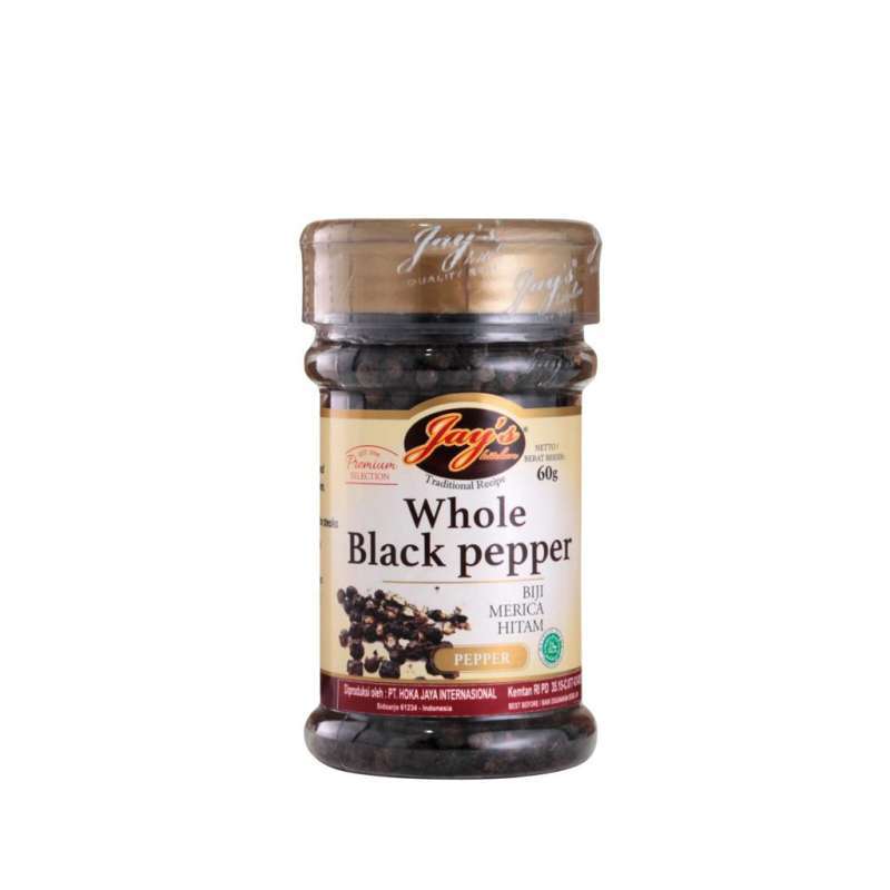 Promo Jay's Whole Black Pepper (Biji Merica Hitam) [60 GR] Diskon 18% ...