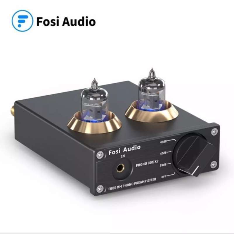 Promo FOSI AUDIO X2 Phono Preamp for Turntable Stereo w Vacuum Tube 6A2 ...