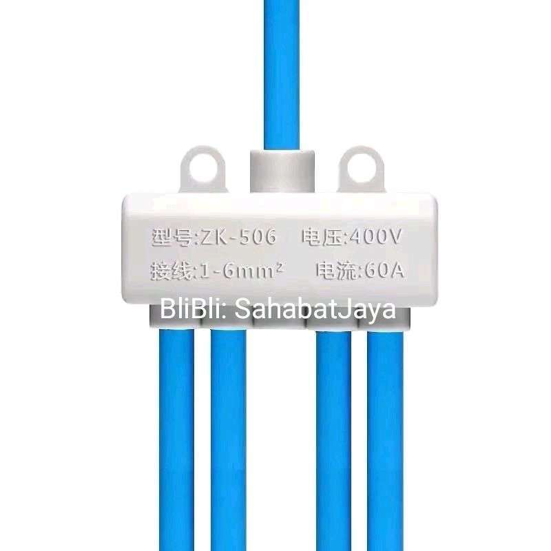 Jual Terminal Block Blok Konektor Kabel High Power Connector Zk-506 1 ...