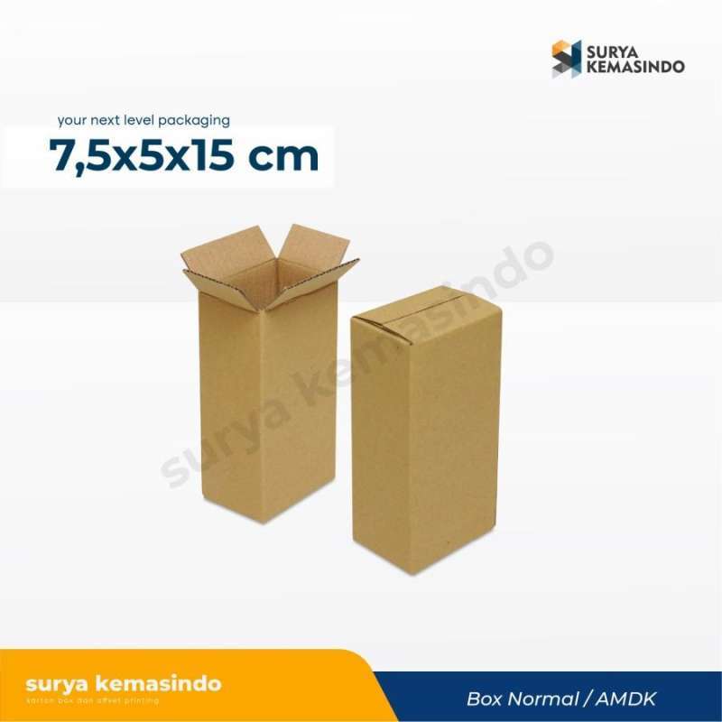 Jual Box 7,5x5x15 cm box/normal/karton/kotak di Seller Surya Kemasindo ...