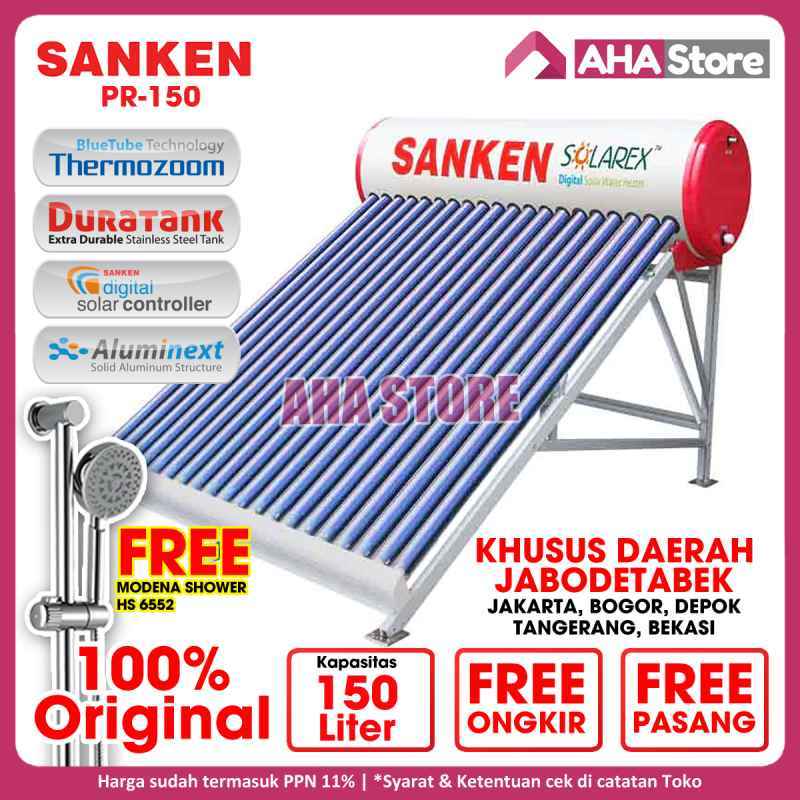 Jual Sanken Solar Water Heater Pemanas Air Matahari Surya 150 L Swh ...