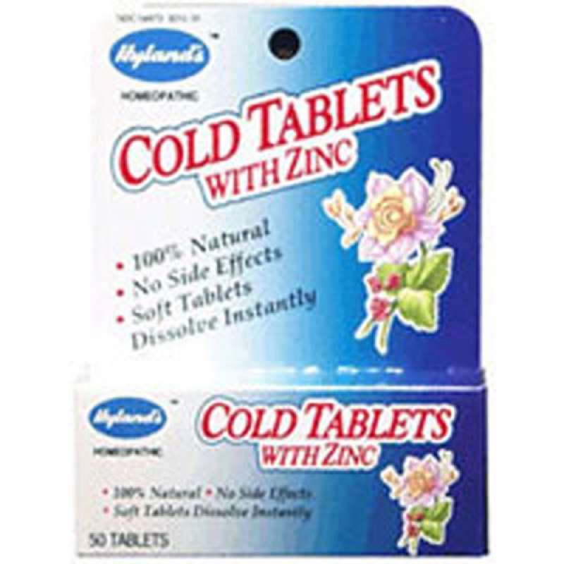 Promo Hylands Cold Tablets with Zinc, 50 Tabs Diskon 20% di Seller ...