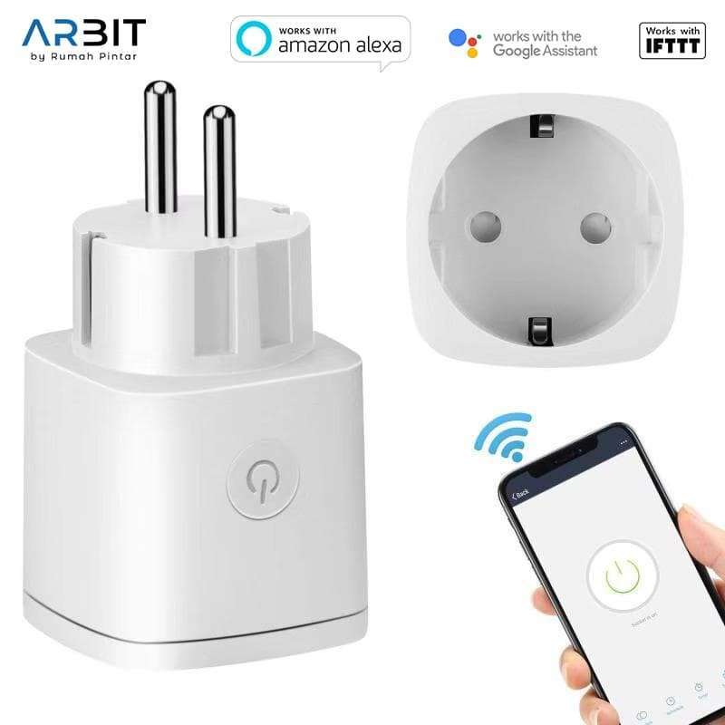 Promo Arbit Wifi Smart Plug Socket 16a With Power Meter Works Alexa ...