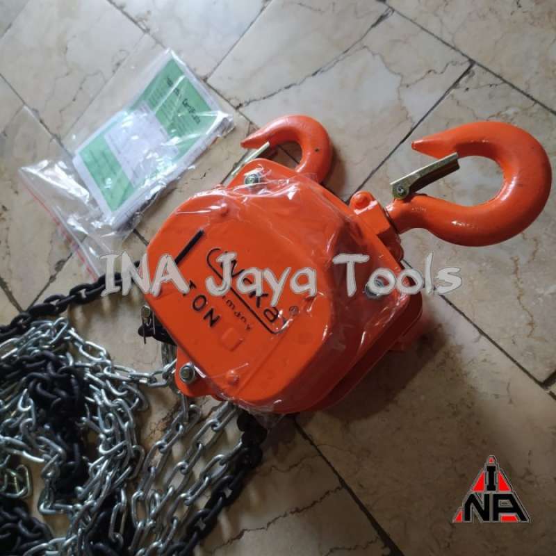 Promo Weka Chain Block 1 Ton x 5 Meter Takel Katrol Alat Angkut Barang ...