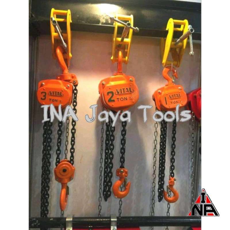 Jual Vital Chain Block 1 Ton X 5 Meter Takel Manual Chain Hoist Japan ...