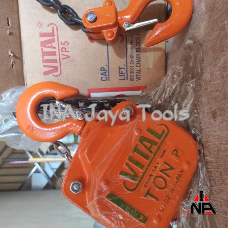 Jual Vital Chain Block 1 Ton X 5 Meter Takel Manual Chain Hoist Japan ...