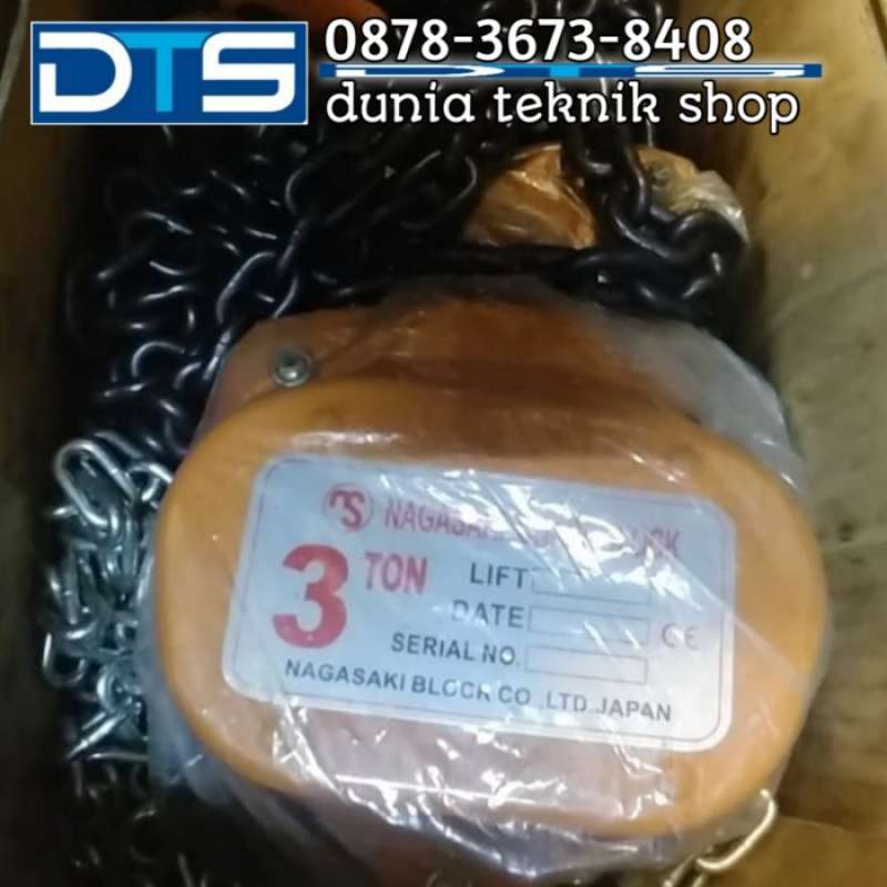 Jual Chain Block 3 Ton X 5 Meter Nagasaki Hand Chain Hoist Takel Manual ...