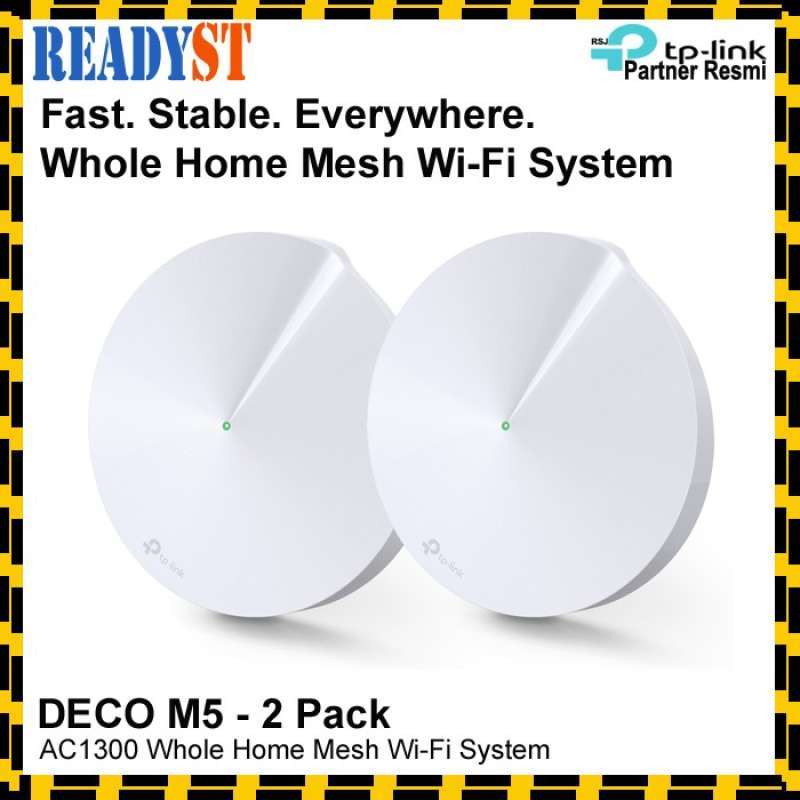Promo TP LINK Deco M5 (2-pack) AC1300 Whole Home Mesh Wi-Fi System ...