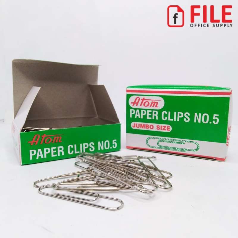 Jual Paper Clip / Klip Kertas Atom No.5 Di Seller File Office Supply ...