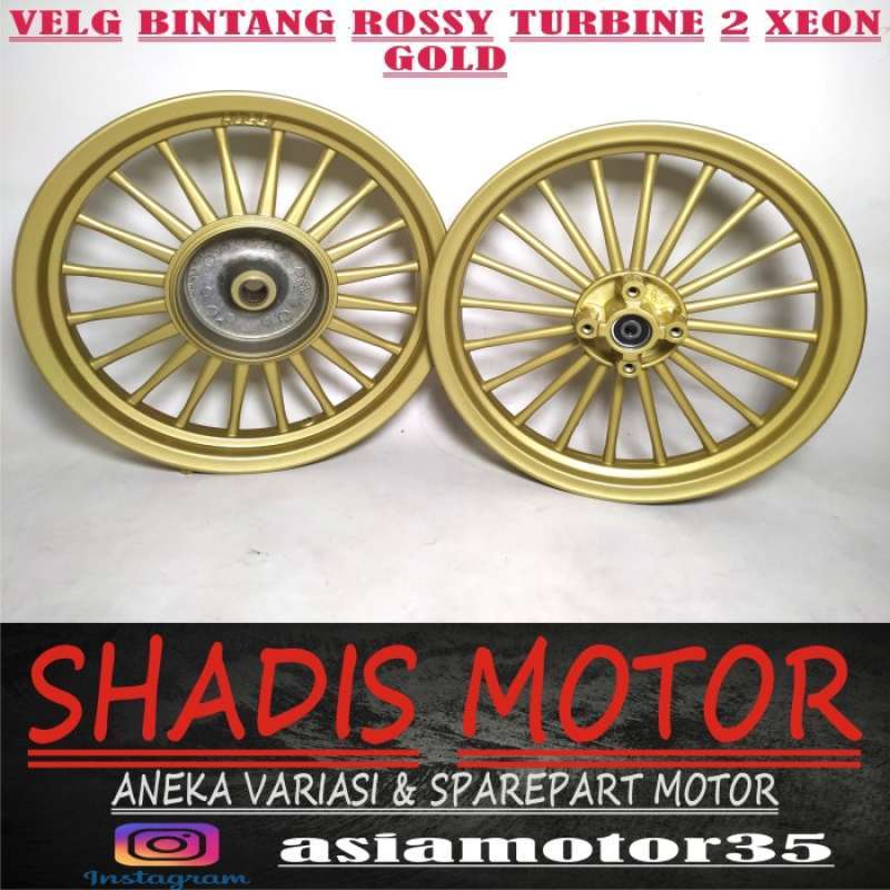 Promo VELG BINTANG ROSSY TURBINE 2 XEON GOLD Diskon 23% di Seller SBY ...