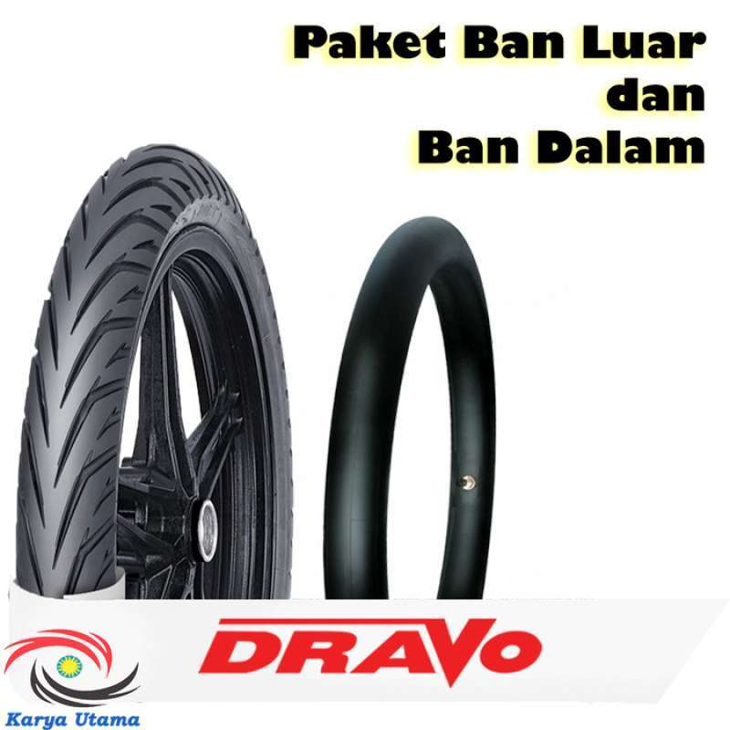 Promo Paket Ban Luar Dalam FDR Dravo Tubetype 60/80-17 Diskon 23% di Seller SBY_store ...