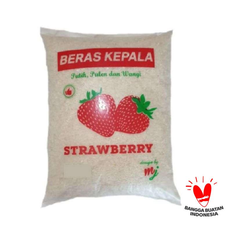 Jual Beras Cap Strawberry Medium A 1kg [Kemasan Repack] di Seller ...