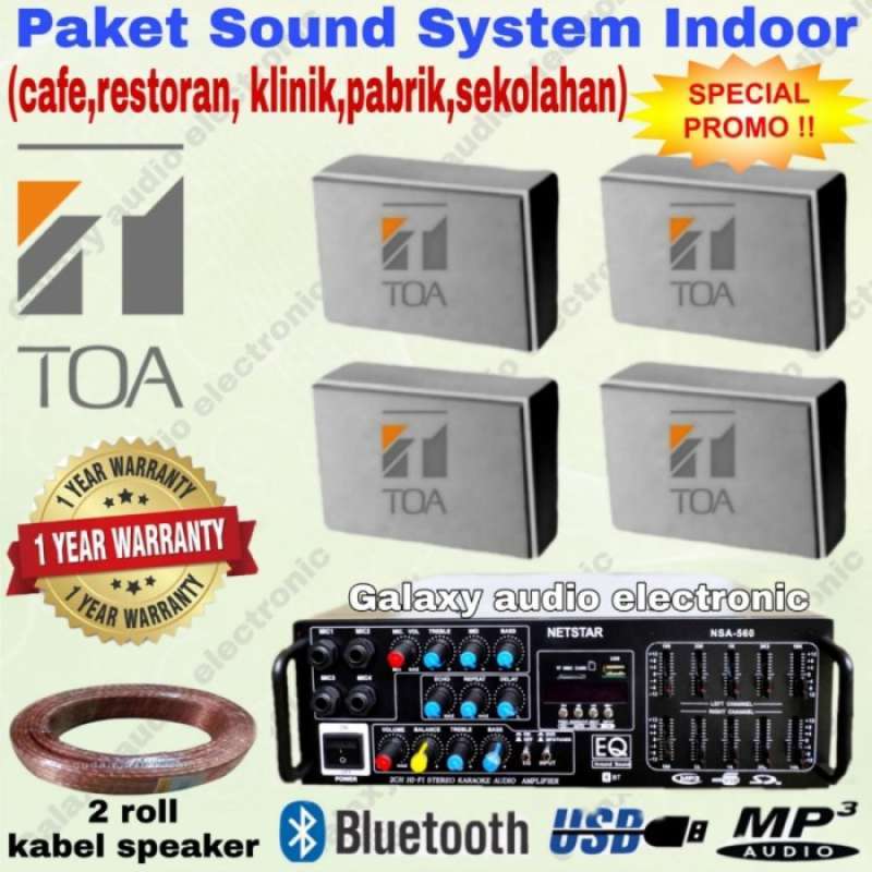 Promo Paket Sound System' Indoor TOA ( isi 4unit ) cocok buat mesjid ...