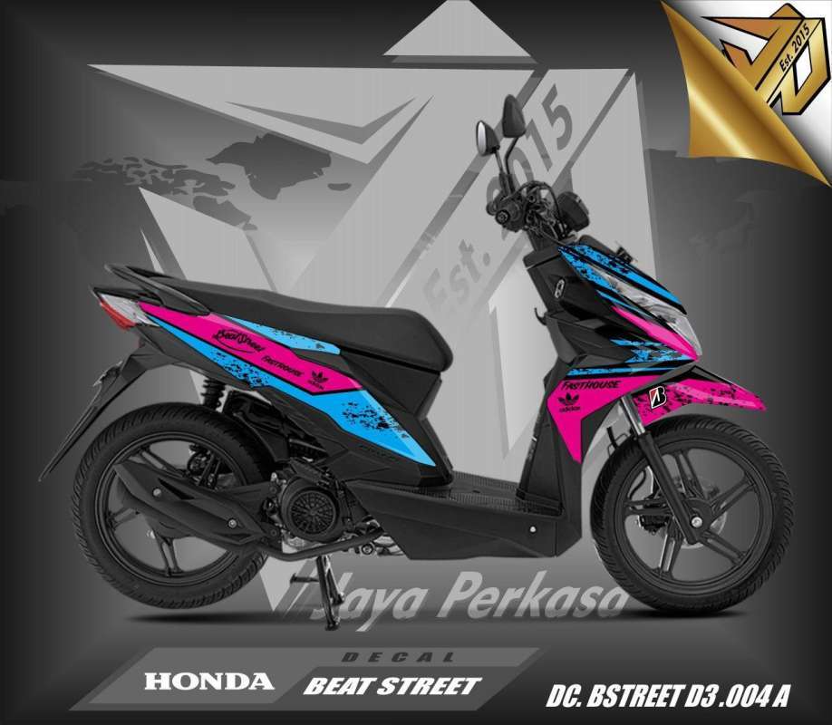 Jual Decal Sticker - Dekal Stiker motor full body BEAT STREET Desain D3 ...