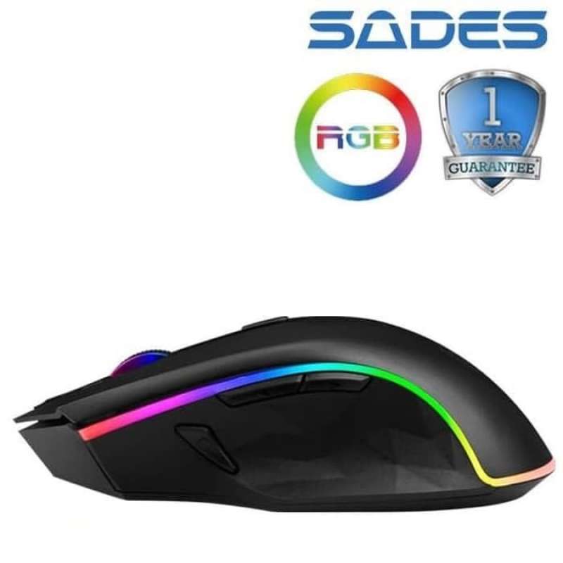 Promo Sades Lance gaming mouse Macro RGB with AVAGO sensor original ...