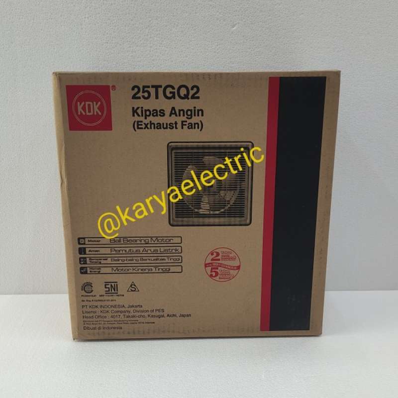 Jual Exhaust Fan Ceiling/exhaust Plafon Kdk 25tgq 10 Garansi Di Seller ...