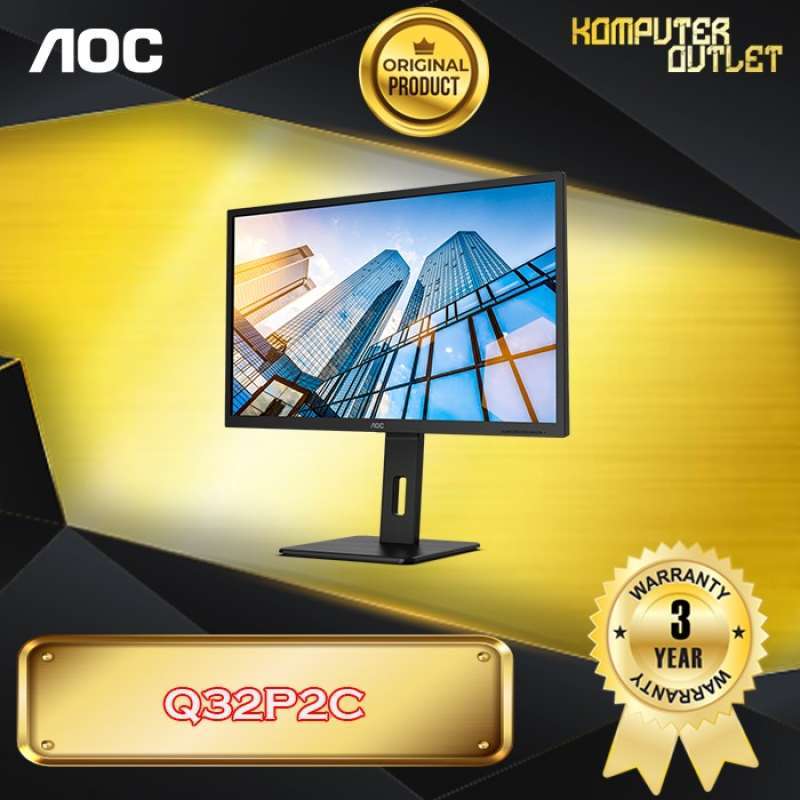 Promo Aoc Q32p2c Monitor Led 32 Inch - 1440p 75hz Ips Hdmi Dp Usb-c ...