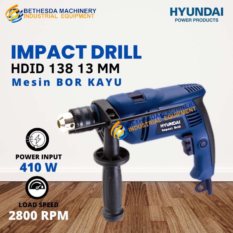 Jual Mesin Impact Drill / Mesin Bor Listrik Hyundai Hdid 138 Besar 13mm ...