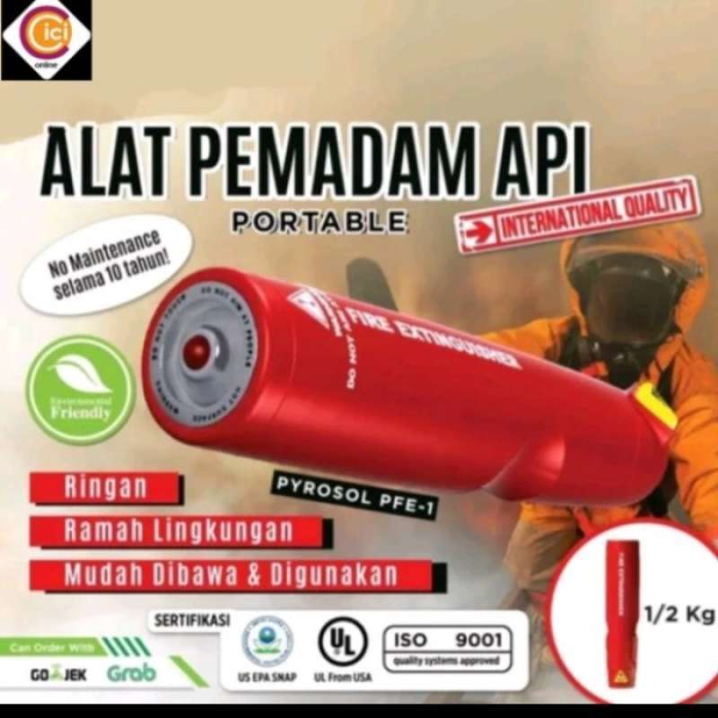 Promo Pemadam Api Portable Pyrosol PFE-1 Apar Portable - Multicolor ...