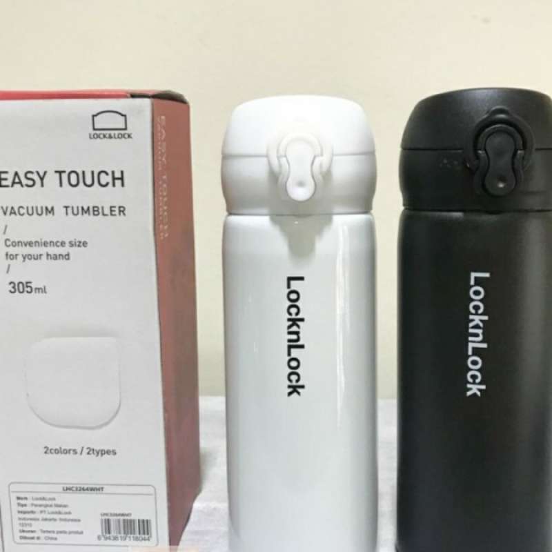 Promo Lock N Lock Termos Vacuum Tumbler Air Panas Dingin Easy Touch 305 ...