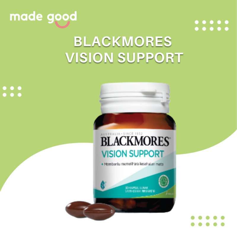 Jual Blackmores Vision Support 30 Kapsul Halal Bpom Di Seller Made Good ...