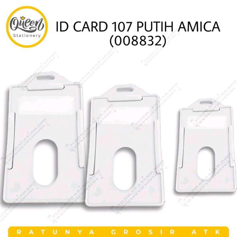 Jual (1 PCS) ID CARD 107 AMICA / ID CARD PLASTIK WARNA / TEMPAT KARTU ...