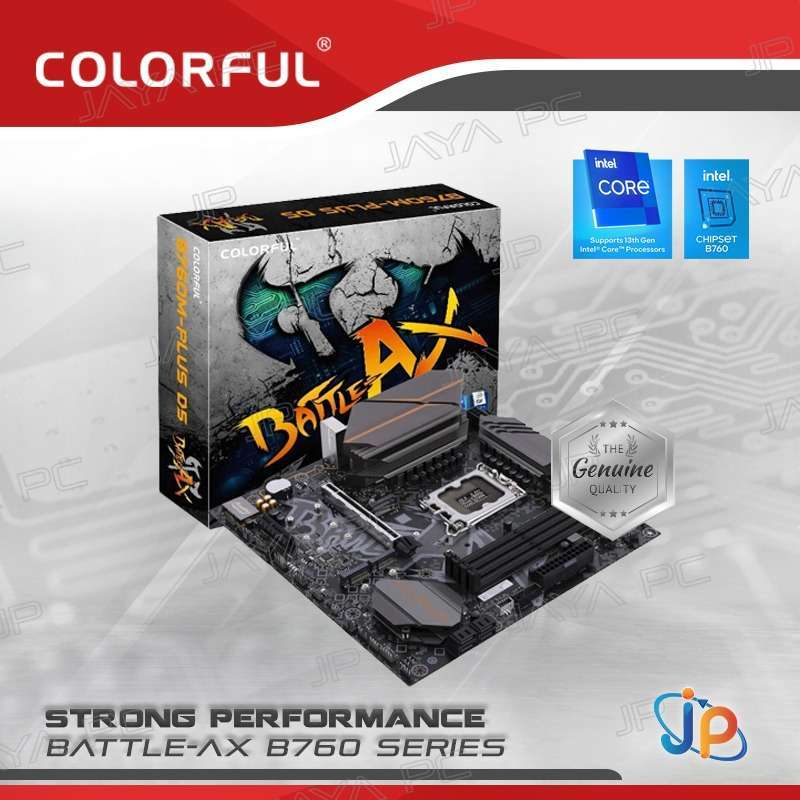 Jual Motherboard Colorful BATTLE-AX B760M-PLUS D5 V20 (LGA1700, B760 ...