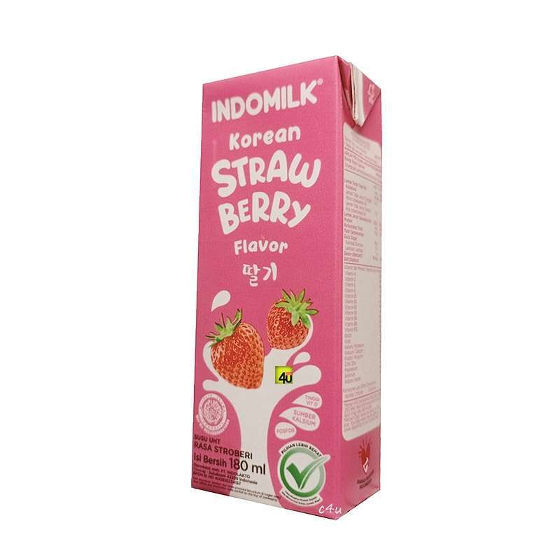 Promo Indomilk - Susu Uht - 180ml - Korean Strawberry Diskon 21% Di ...