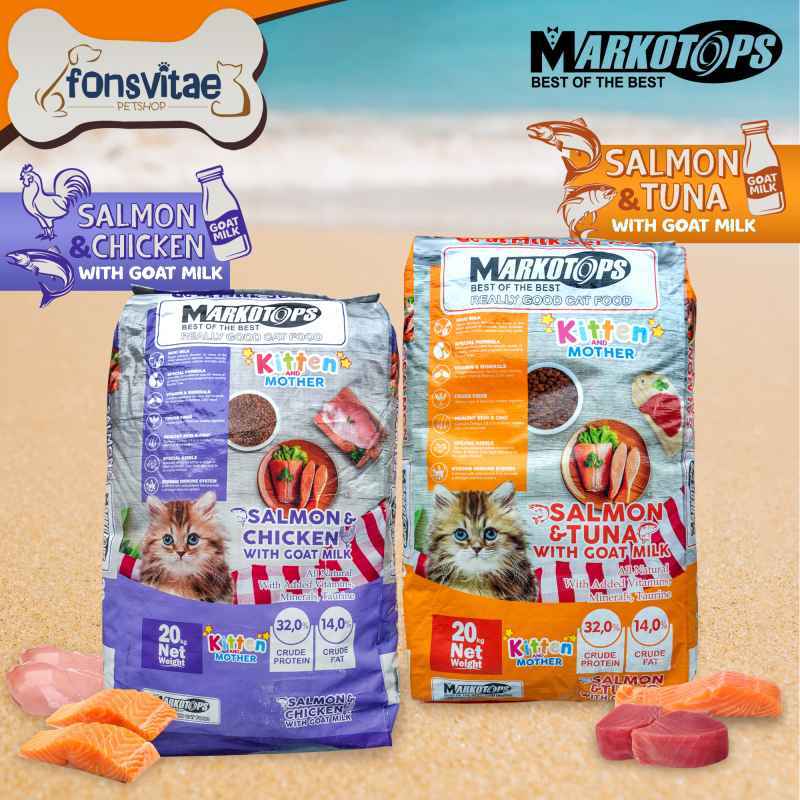 Jual MARKOTOPS KITTEN AND MOTHER 20KG - MAKANAN KUCING CAT DRYFOOD di ...