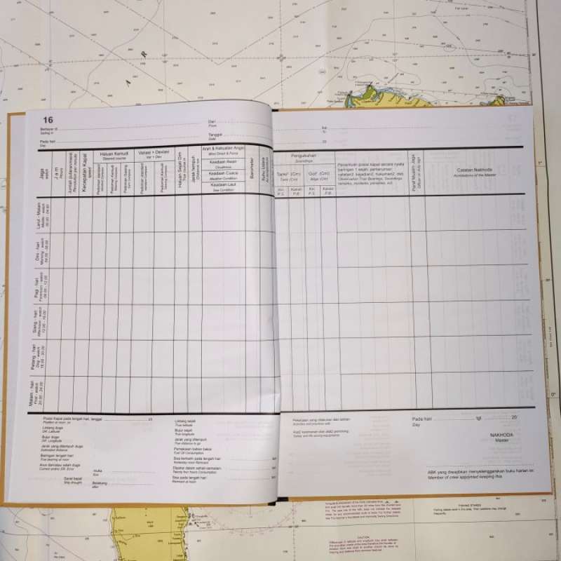 Jual Buku Harian Kapal Untuk Dek / Deck Log Book / Buku Jurnal Deck Di ...