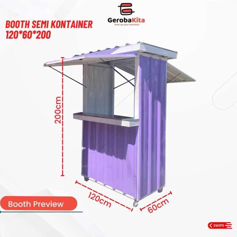 Jual Gerobakita Booth Semi Container Minuman Minimalis di Seller ...