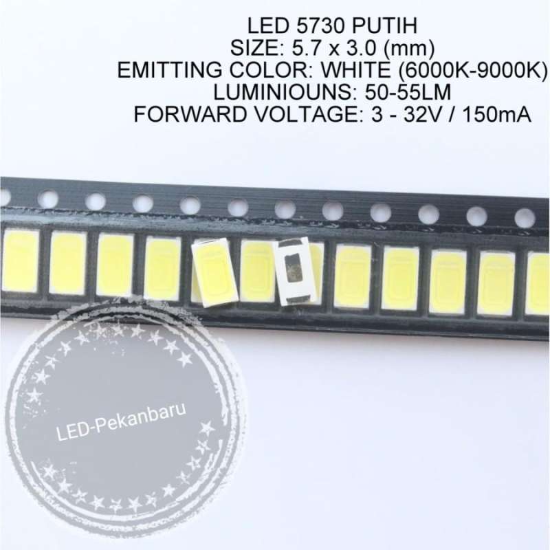 Jual Led Smd Chip 5730 Putih 150ma 40-40lm 0.5w 6000-6500k 3v Di Seller Led Pekanbaru ...