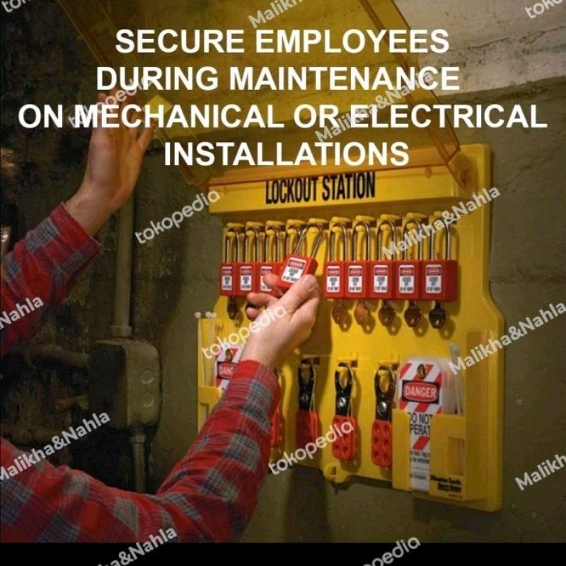 Promo Lockout Tagout Station With LOTO Devices. Lock Out Tag Out Kit ...