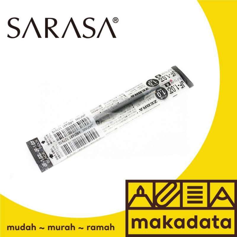 Jual Isi Ulang | Refill Pulpen Bolpen Zebra Sarasa Clip Jf 1.0 Hitam Di ...