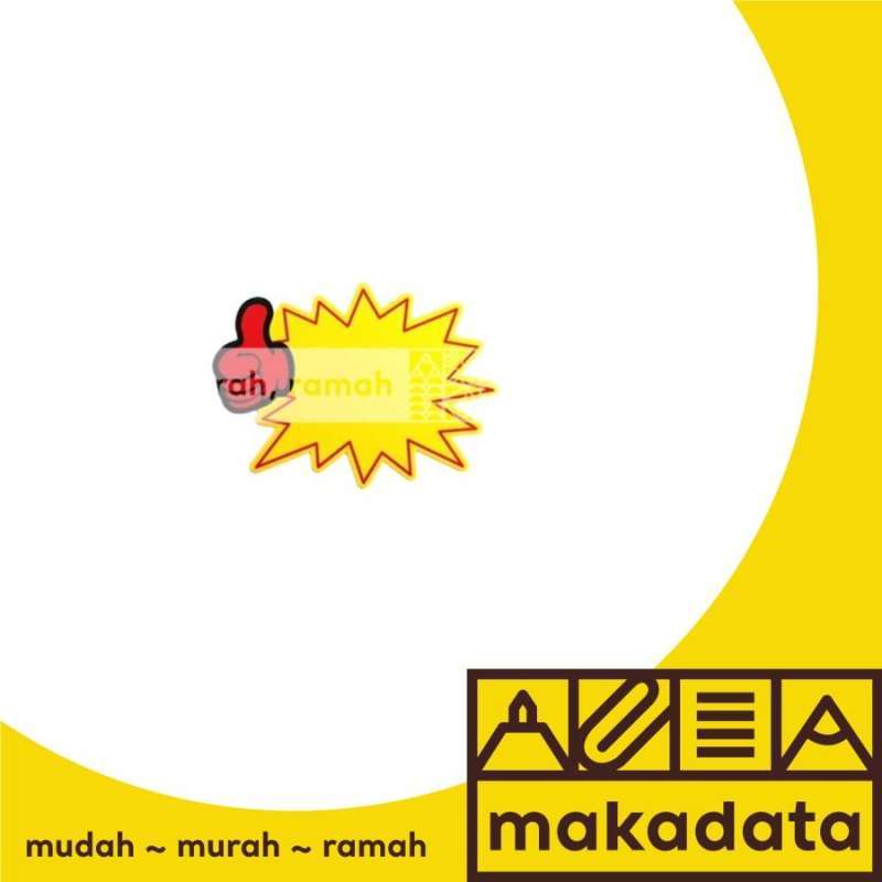 Jual PRICE TAG SALE SIGN | LABEL KERTAS PROMOSI HARGA (MEDIUM 4C) MURAH ...