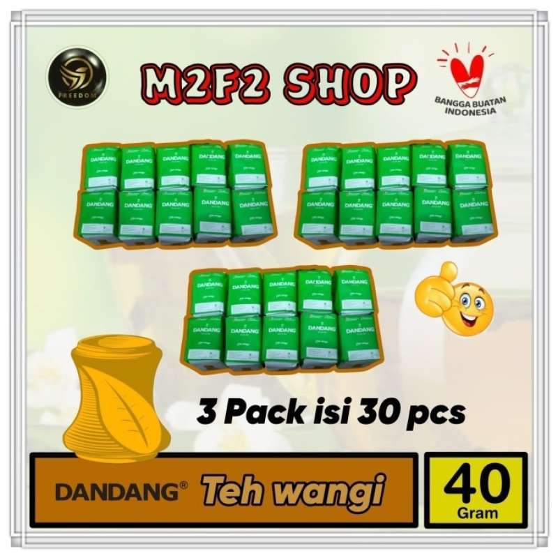 Jual Dandang Teh Wangi Bubuk Tubruk Hijau - 40 Gr (kemasan 3 Pack) Di ...