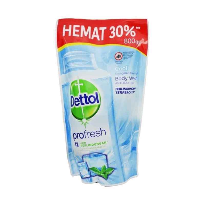 Jual Dettol Body Wash Profresh Cool Refill 800g di Seller Tiara Gatzu ...
