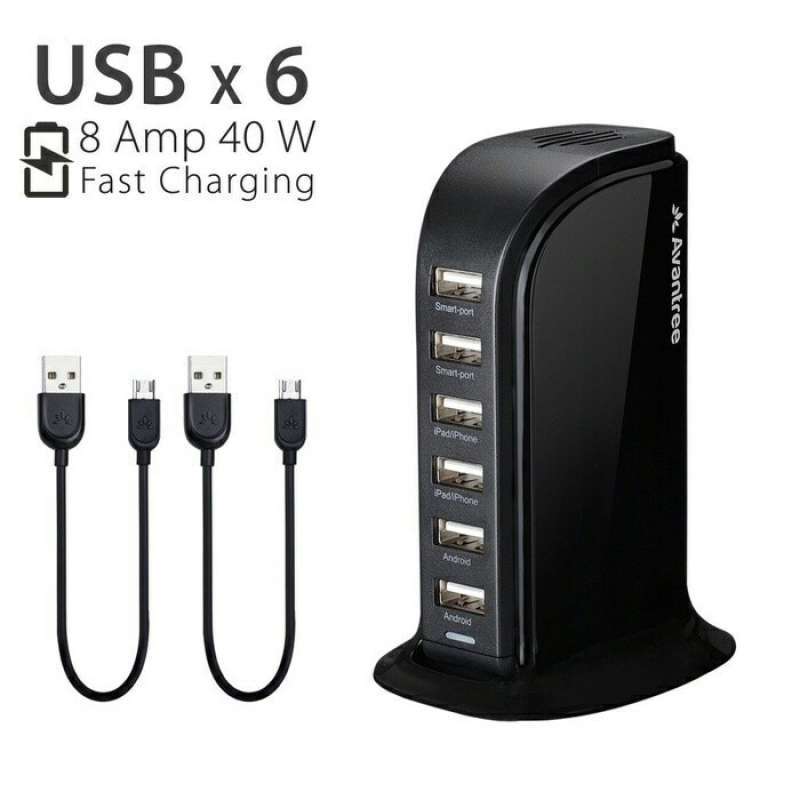 Promo Avantree USB X 6 Smart Multi-Port Desktop Charger Diskon 23% di ...