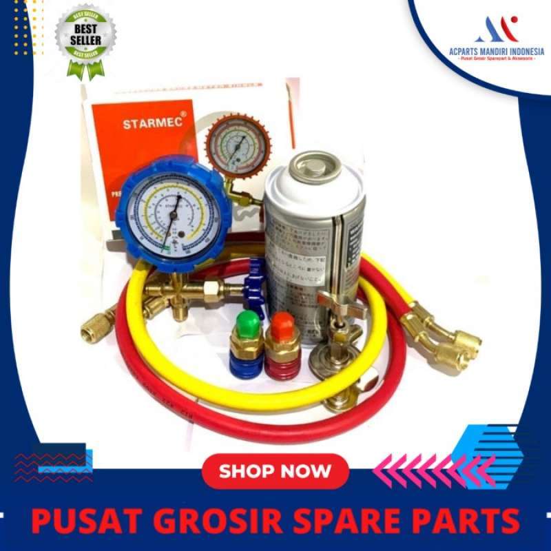 Jual BEST PROMO PAKET ALAT ISI FREON MOBIL R.134A TINGGA PAKAI DENGAN ...