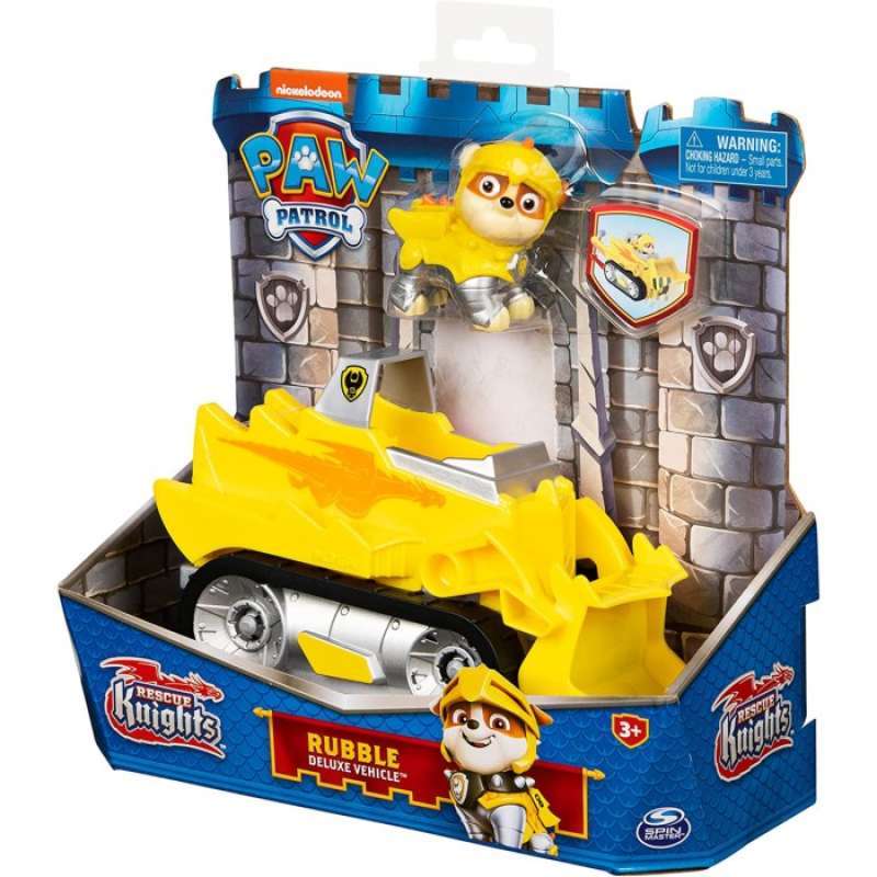 Promo Paw patrol rescue knight rubble deluxe vehicle transforming ...