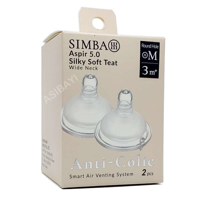Jual Simba Teat Aspir 5.0 Silky Soft Wideneck Replacement Nipple Botol ...