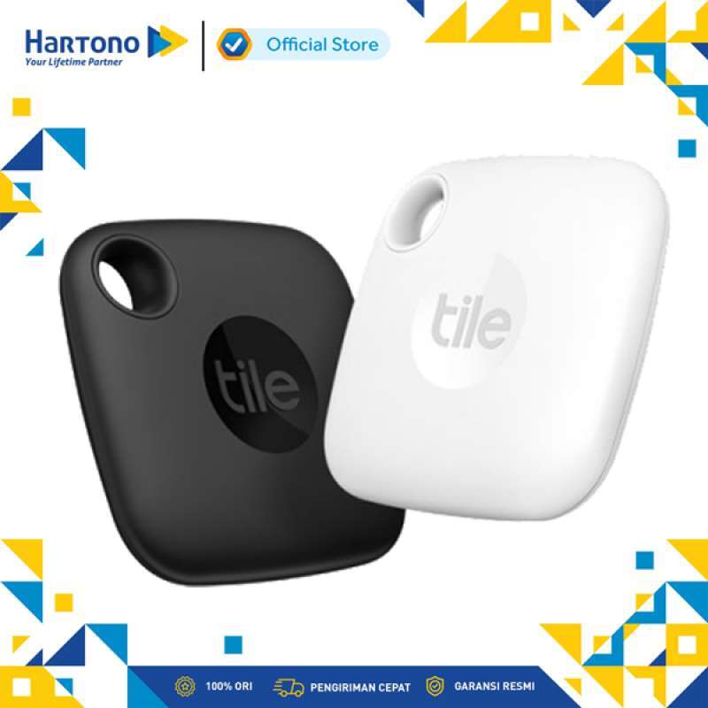 Jual Tile Bluetooth Tracker Mate 2 Pack Black/White (2022) RE-45002-AP ...