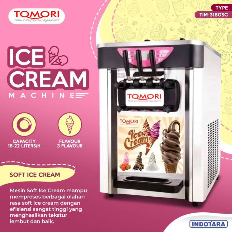 Jual Ice Cream Machine Mesin Es Krim 3 Tuas Tomori Tim-318gsc Di Seller ...