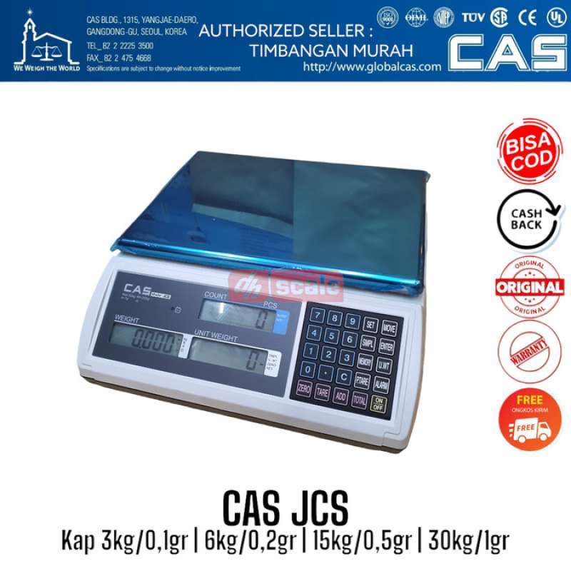 Jual Counting Scale Cas Jcs/ Timbangan Hitung Jumlah Pcs Di Seller Janaka Store - Kebon Kacang ...