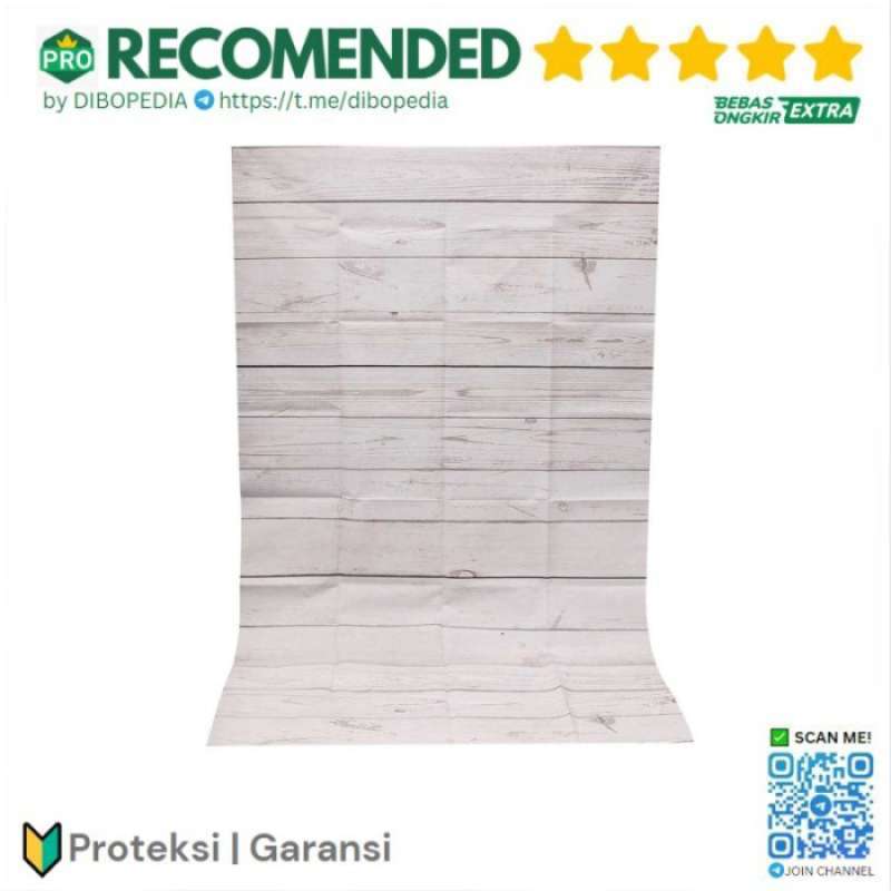 Promo Backdrop Studio Fotografi Unik 90 x 150 CM - Putih - Wood Diskon ...