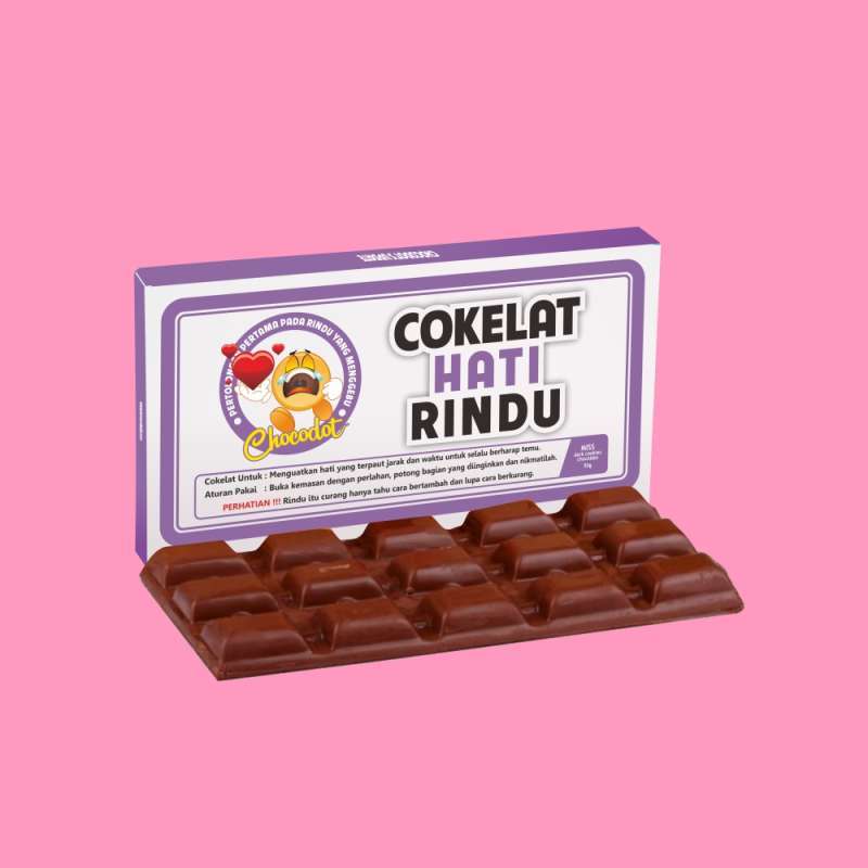 Jual Coklat Chocodot Mini Update Hati Rindu 50gr di Seller Chocodot ...